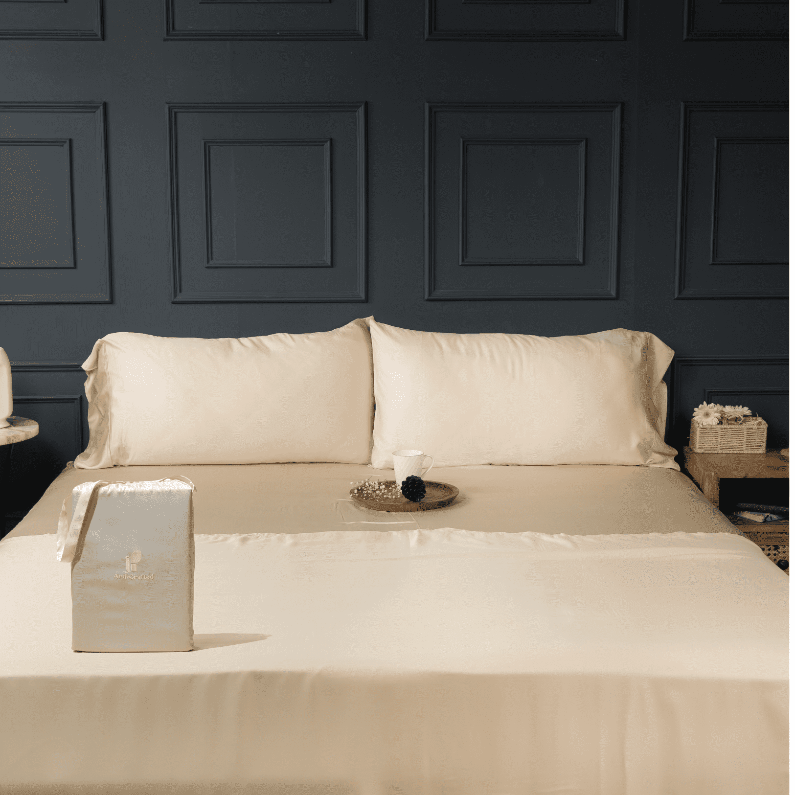 ArthCrafted 100% Austrian Eucalyptus Sheets | 4PC Tencel Lyocell Sheets ...