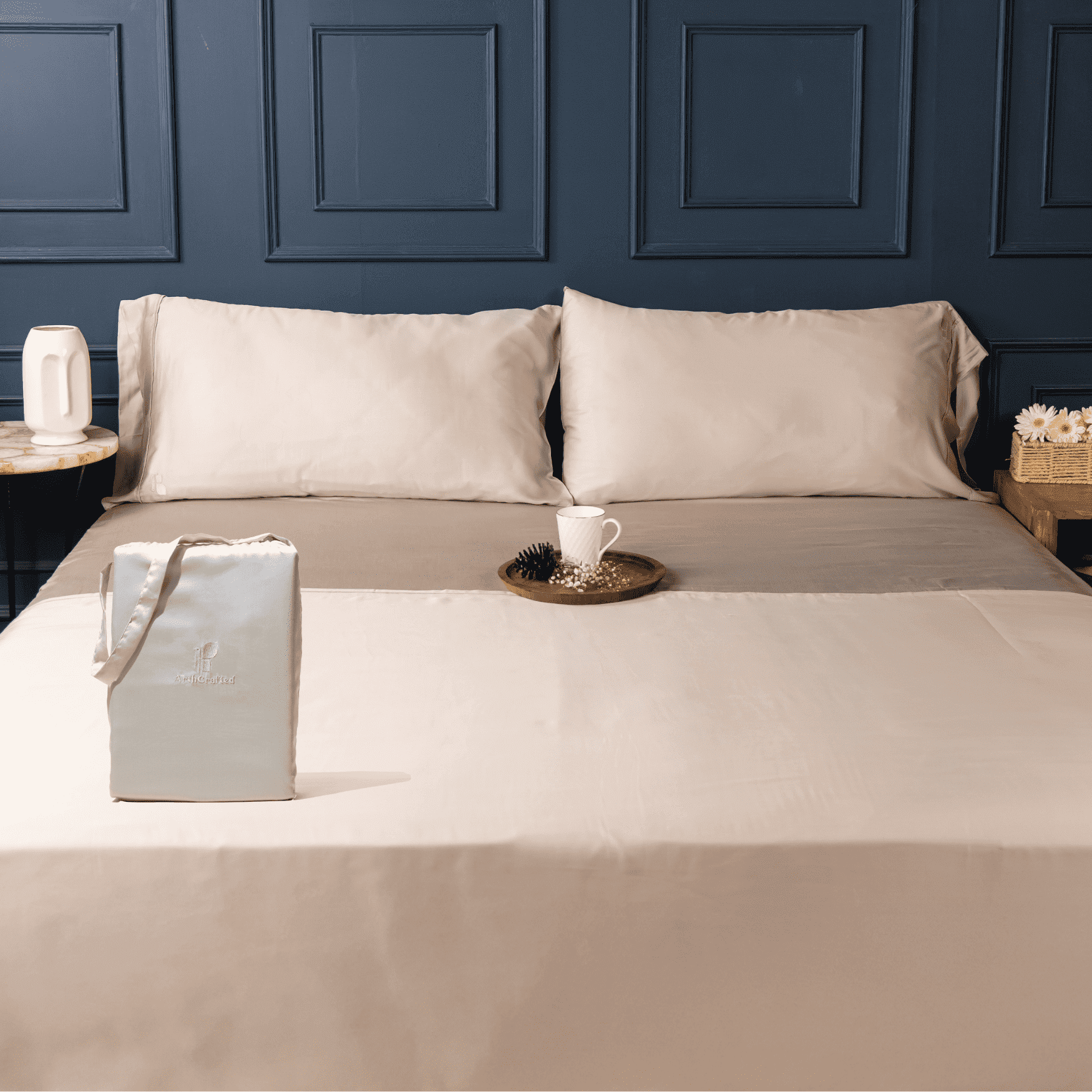 ArthCrafted 100% Austrian Eucalyptus Sheets | 4PC Tencel Lyocell Sheets ...