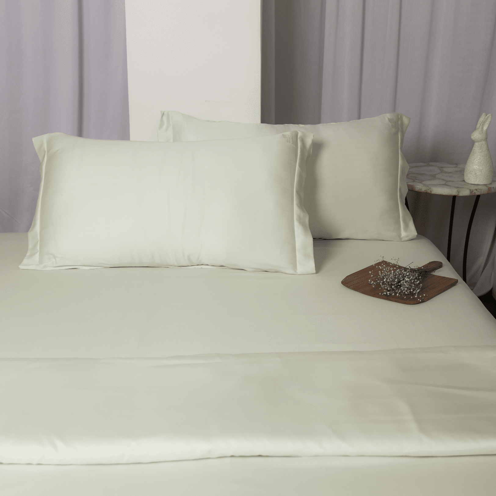 ArthCrafted 100% Austrian Eucalyptus Tencel Duvet Cover Queen, Luxury ...