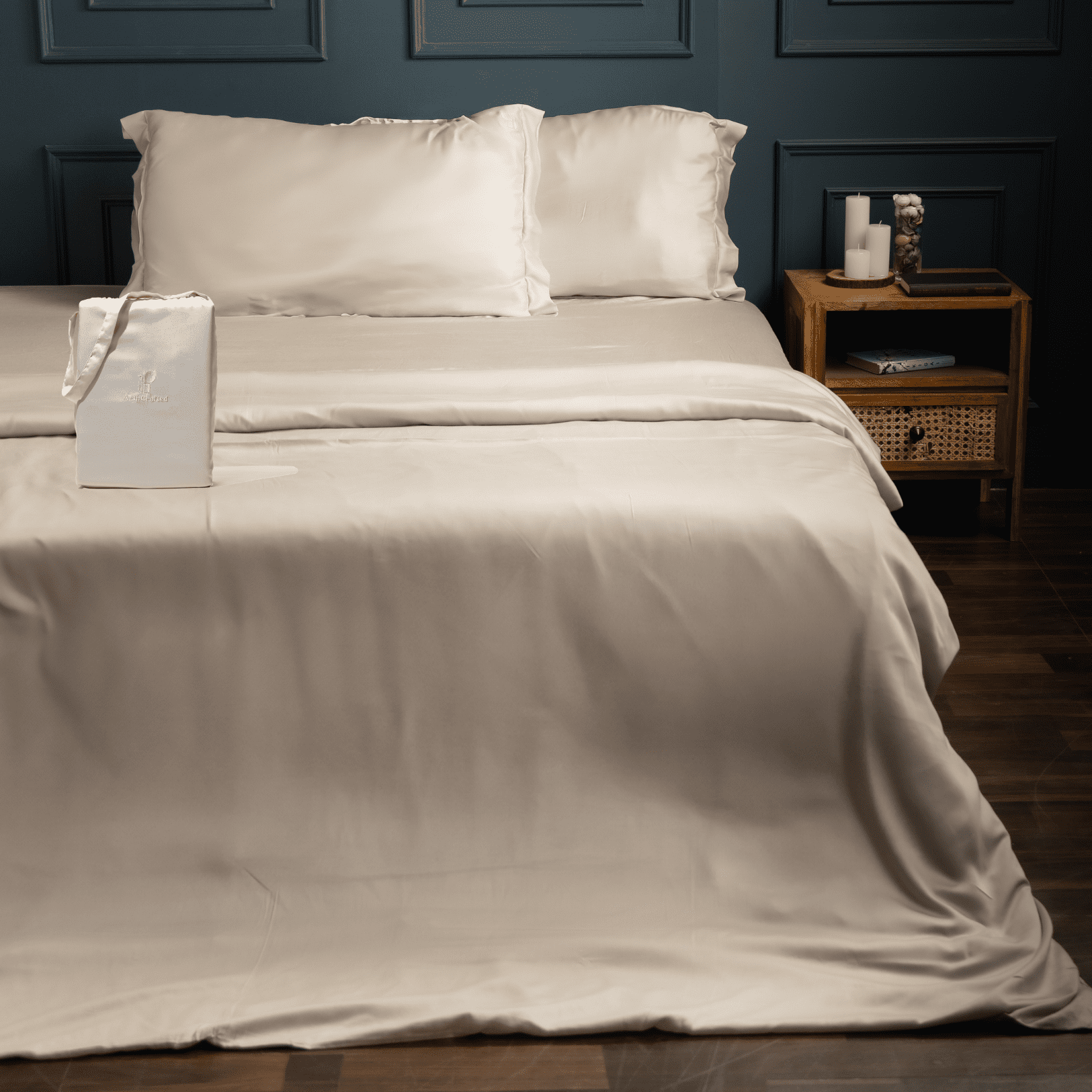 ArthCrafted 100% Austrian Eucalyptus Tencel Duvet Cover Queen, Luxury ...