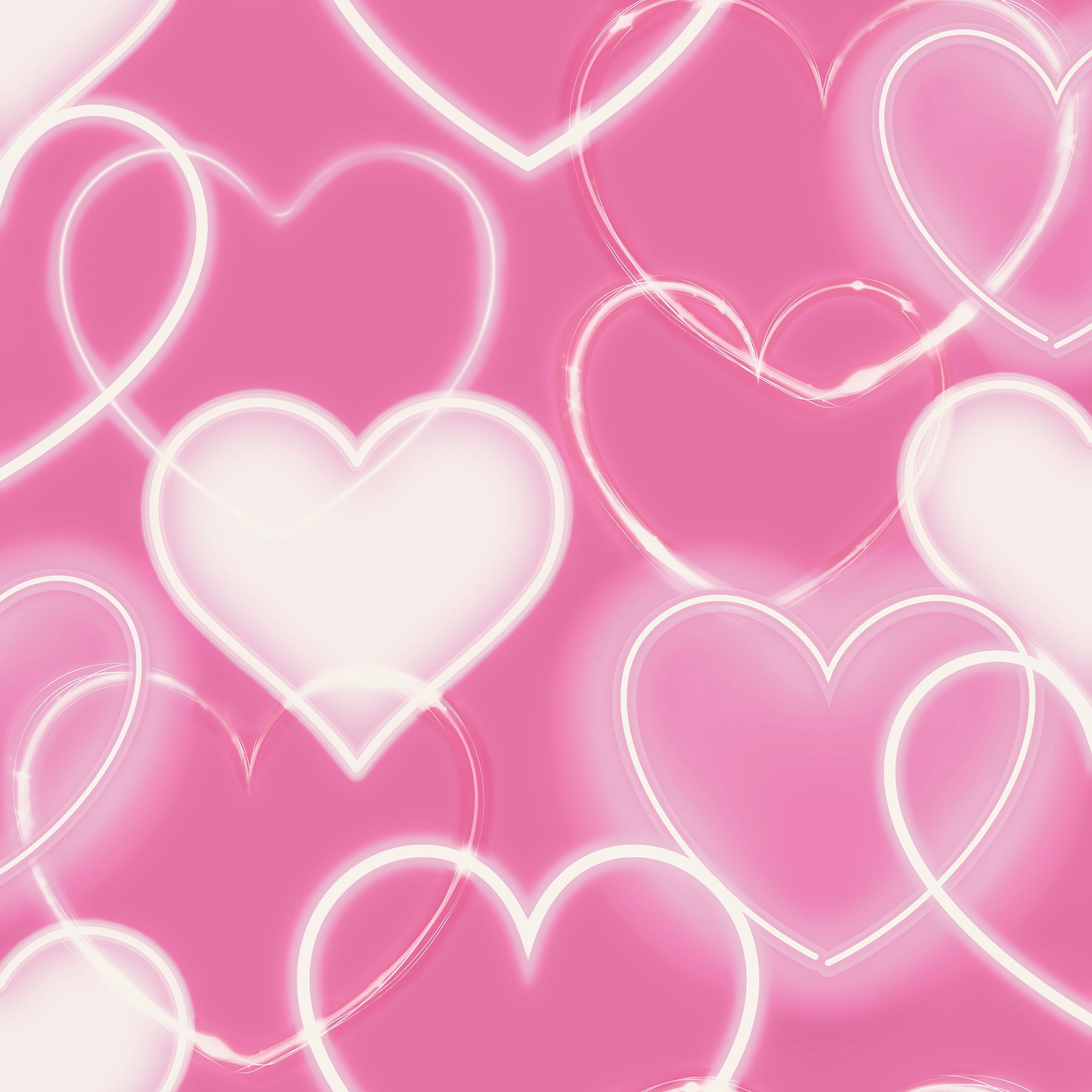 Arthouse Effie Pink Neon Heart Wallpaper - Walmart.com