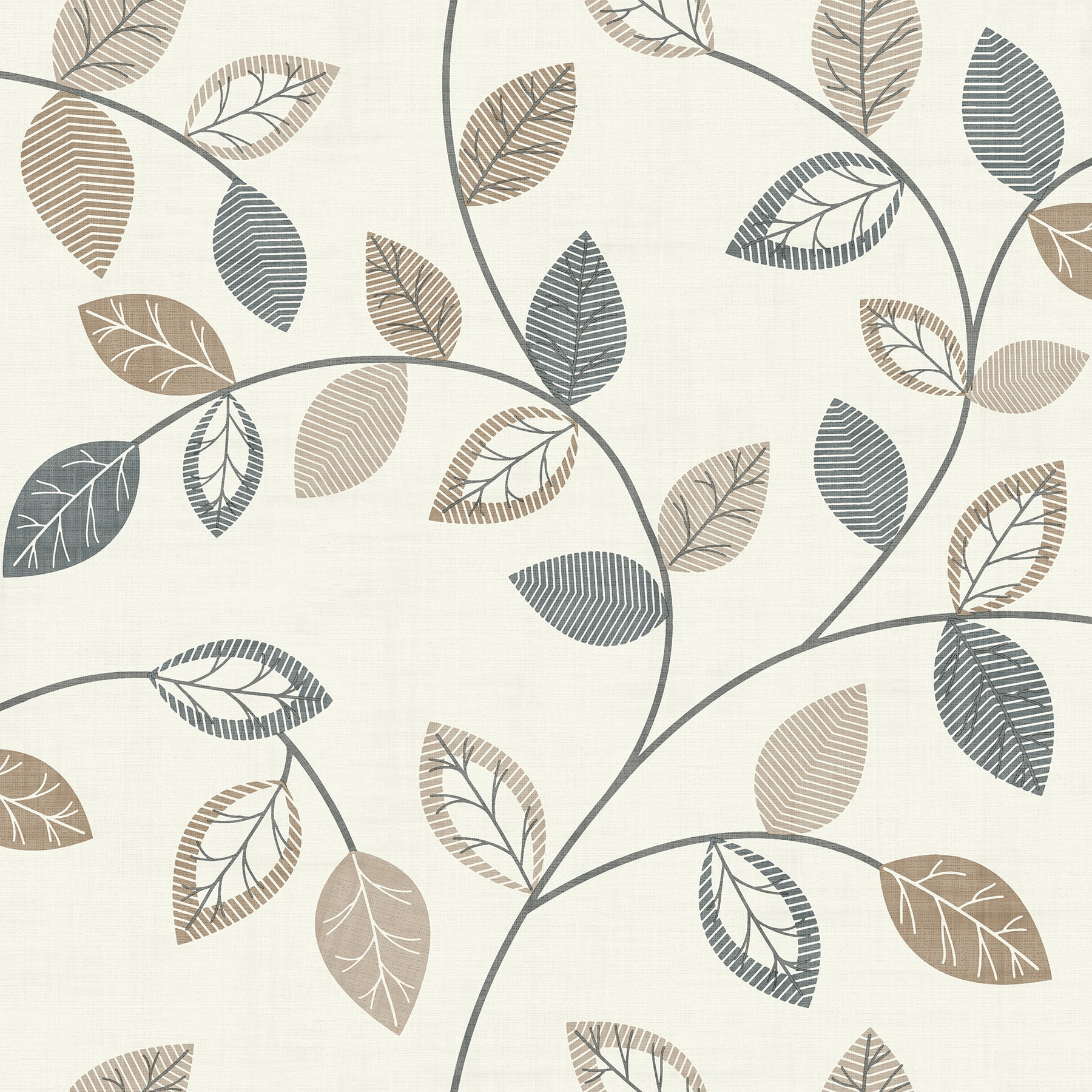 Arthouse Sylvie Neutral Leaf Trail Wallpaper - Walmart.com