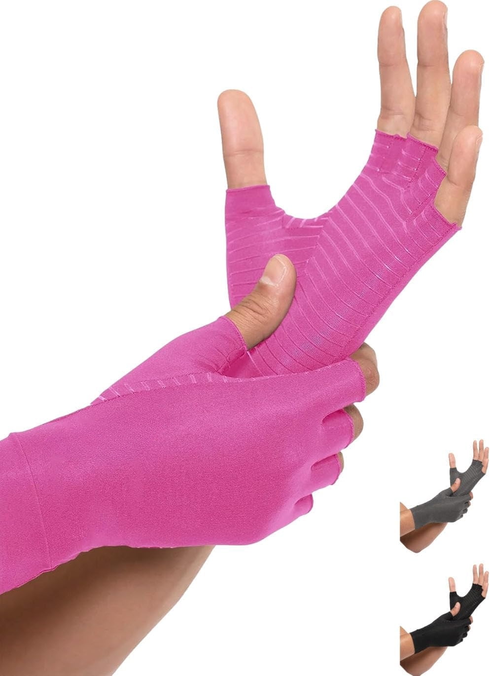 Arthritis Gloves | Fingerless Arthritis Carpal Tunnel Pain Relief Gloves For Men & Women | Hand ...