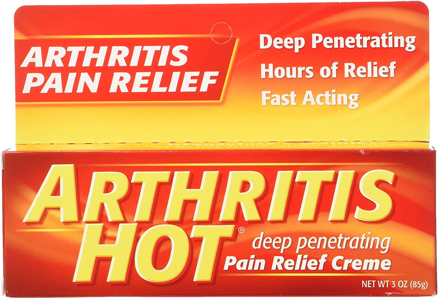 Arthritis Hot Pain Relief Cream Rub, 3 oz (Pack of 6), Menthol Muscle ...
