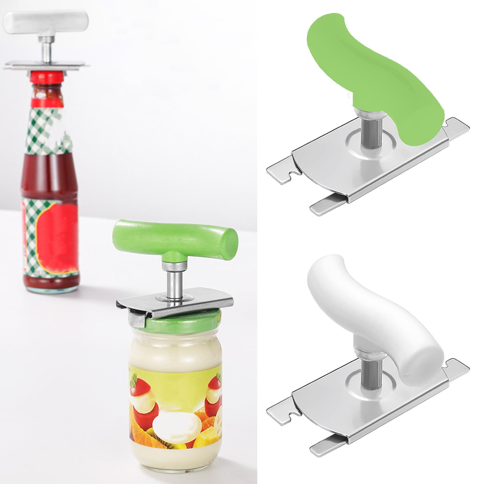 Arthritis Jar Opener Stainless Steel Lid Remover Gear Design Ergonomic ...