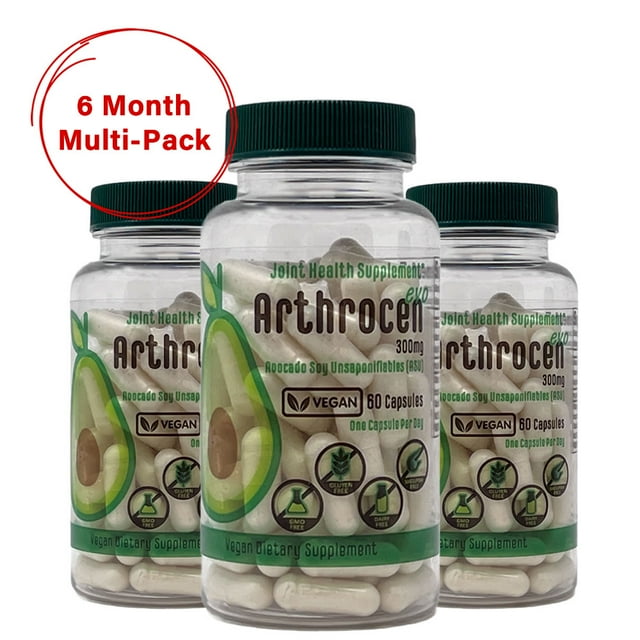 Arthrocen EVO VEGAN Joint Supplement, ASU Pills, 300Mg Avocado Soy, 60 ...