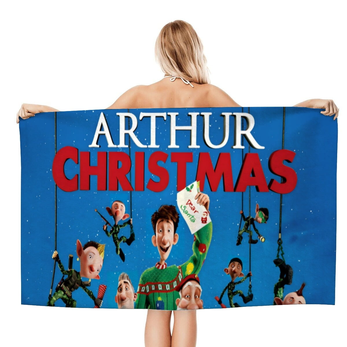 Arthur Christmas Gifts Beach Towel for Women Girl Or Boys Birthday Inspired Fan Bath Outdoor ...