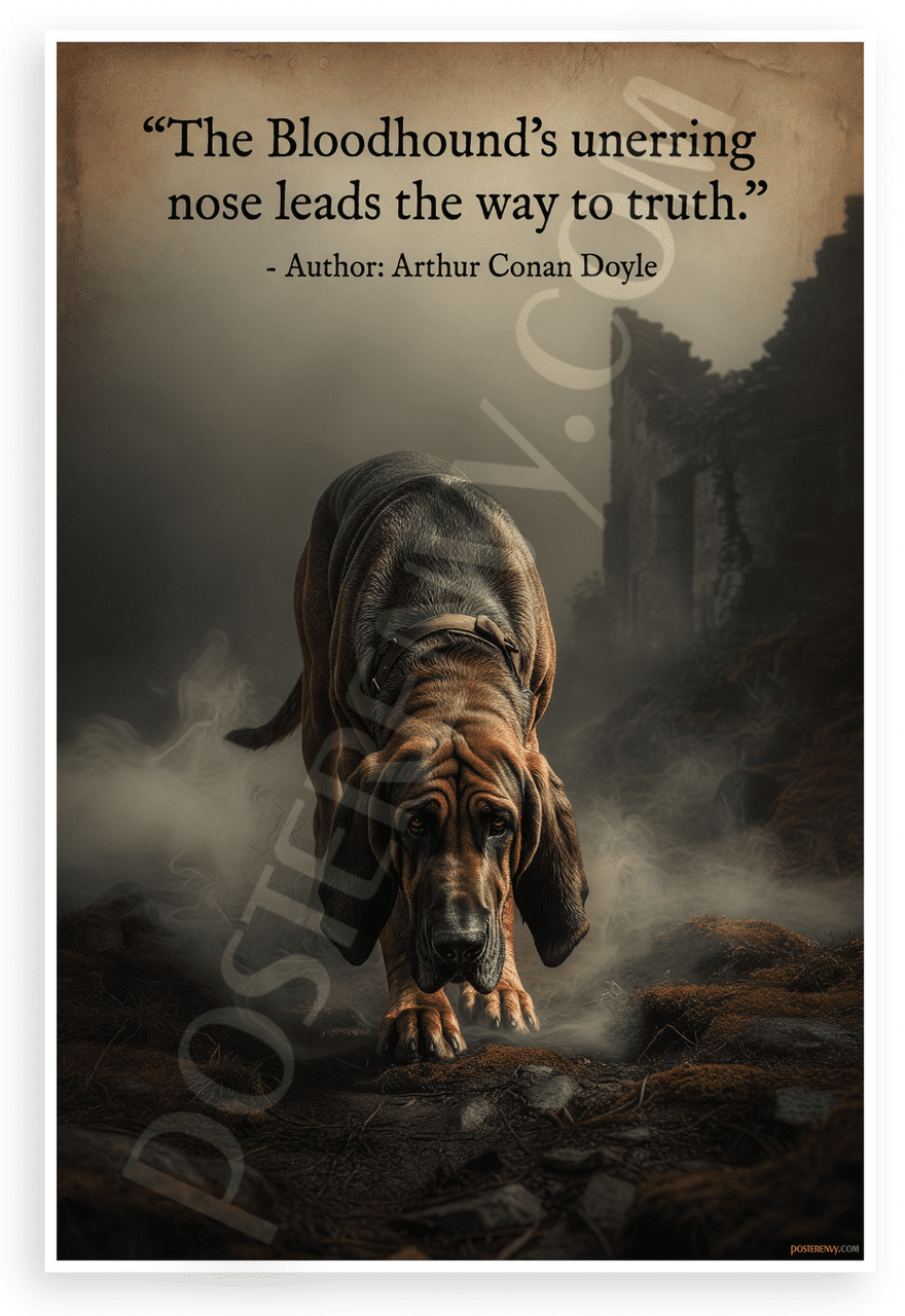 Arthur Conan Doyle "Bloodhound's Unerring Nose Leads to Truth ...