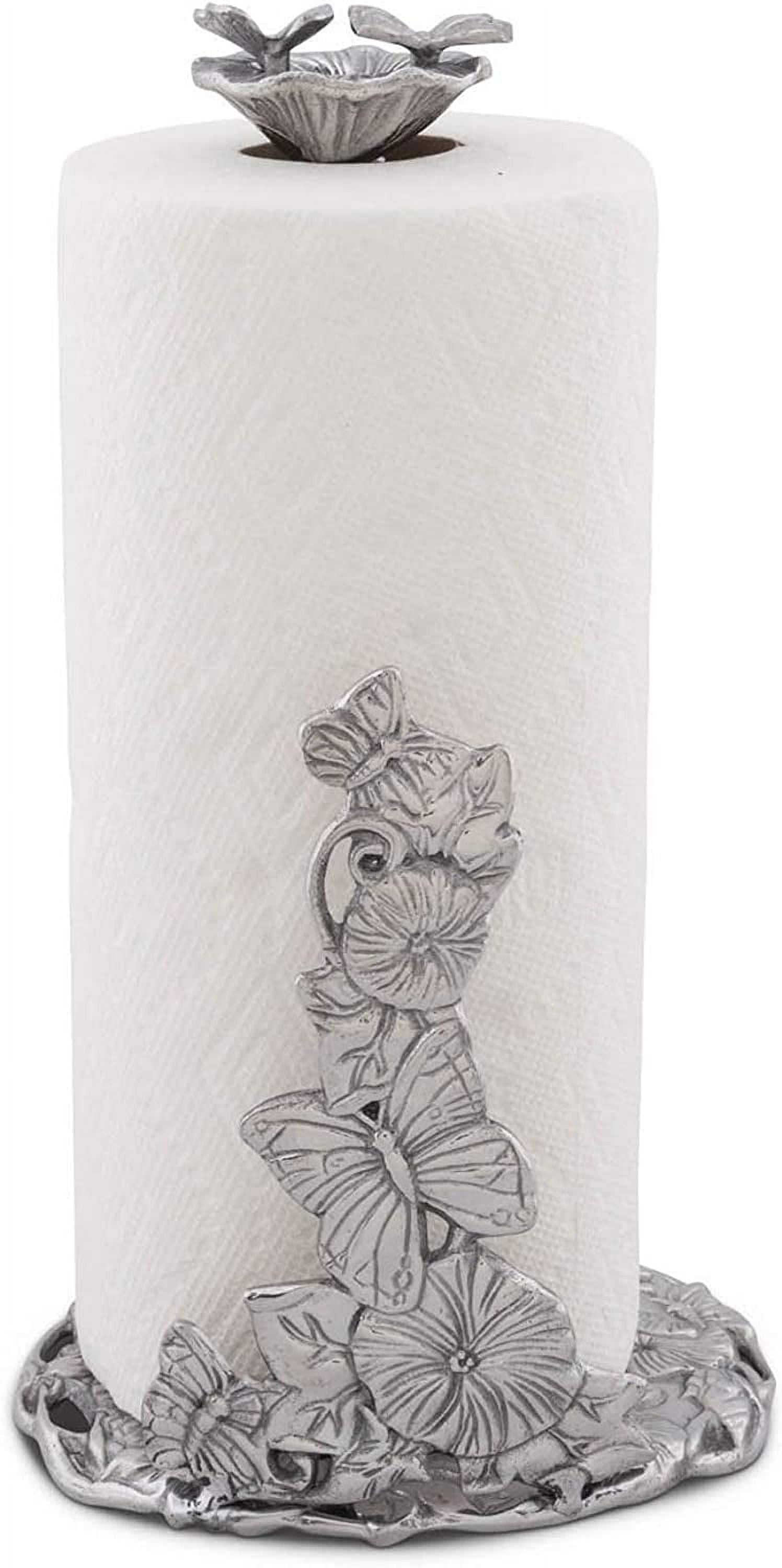 Arthur Court Aluminum Butterfly Garden Decorative Paper Towel Holder ...