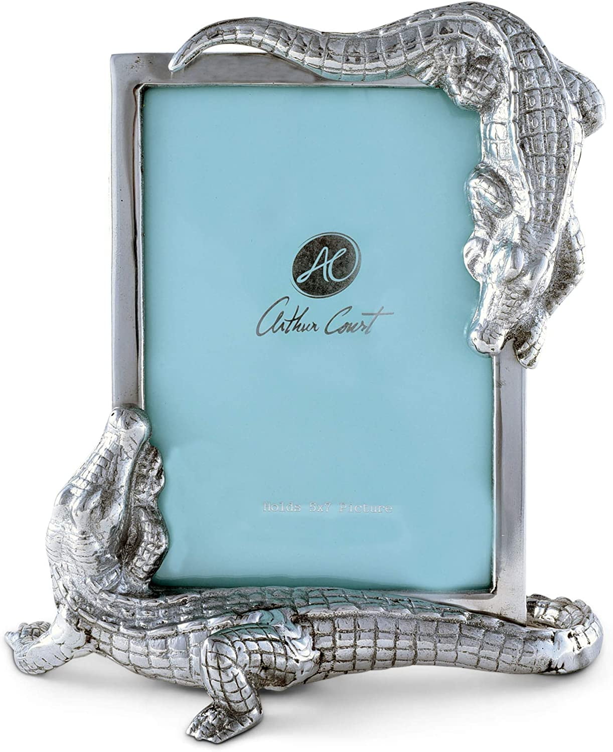Arthur Court Designs Aluminum 5"x7" Alligator Photo Frame - Walmart.com