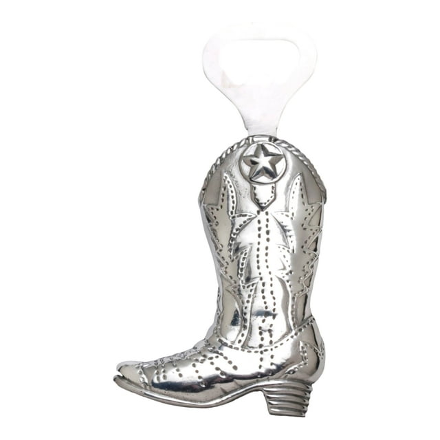 Arthur Court Western Cowboy Boot Bottle Opener Polished Aluminum ...
