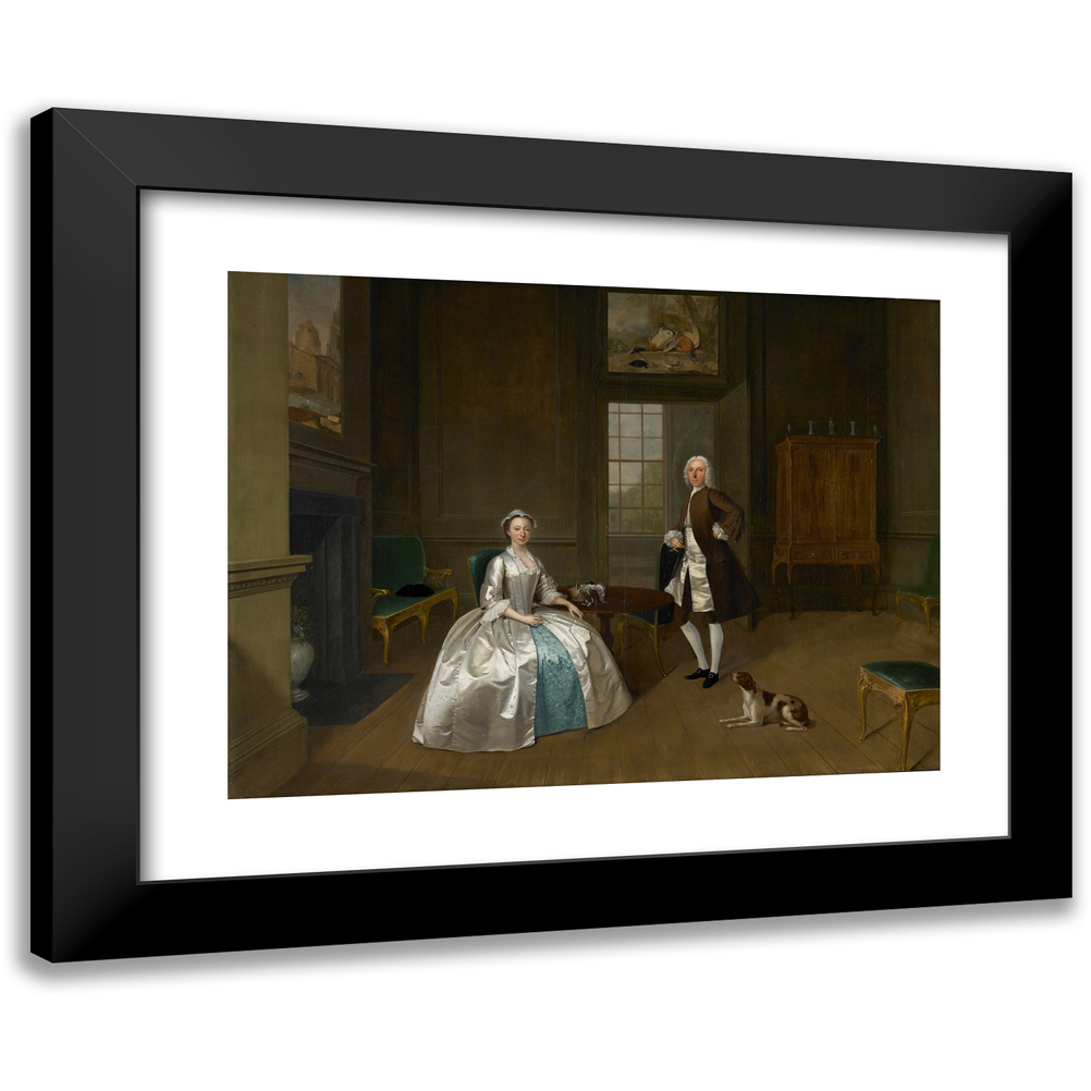 Arthur Devis 14x11 Black Modern Framed Museum Art Print Titled - Mr and ...