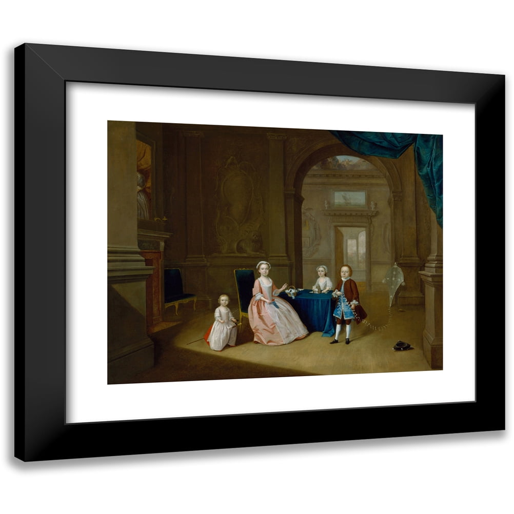 Arthur Devis 14x12 Black Modern Framed Museum Art Print Titled ...