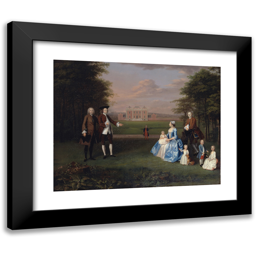 Arthur Devis 14x12 Black Modern Framed Museum Art Print Titled - Robert ...