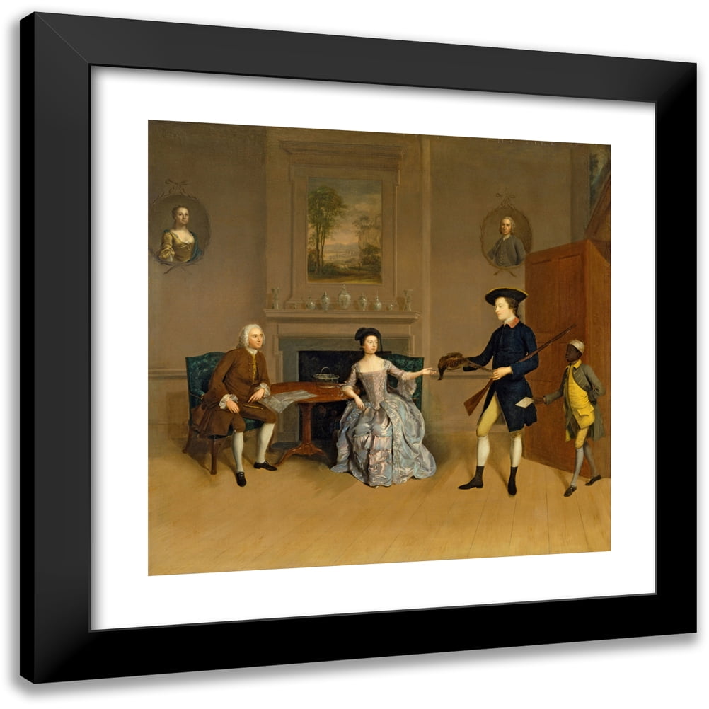 Arthur Devis 15x15 Black Modern Framed Museum Art Print Titled - John ...