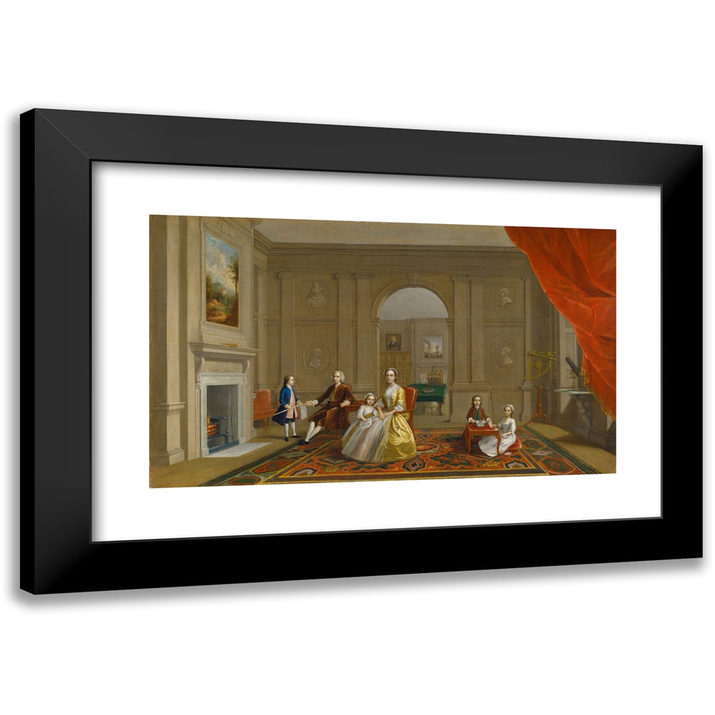 Arthur Devis 24x16 Black Modern Framed Museum Art Print Titled - The ...