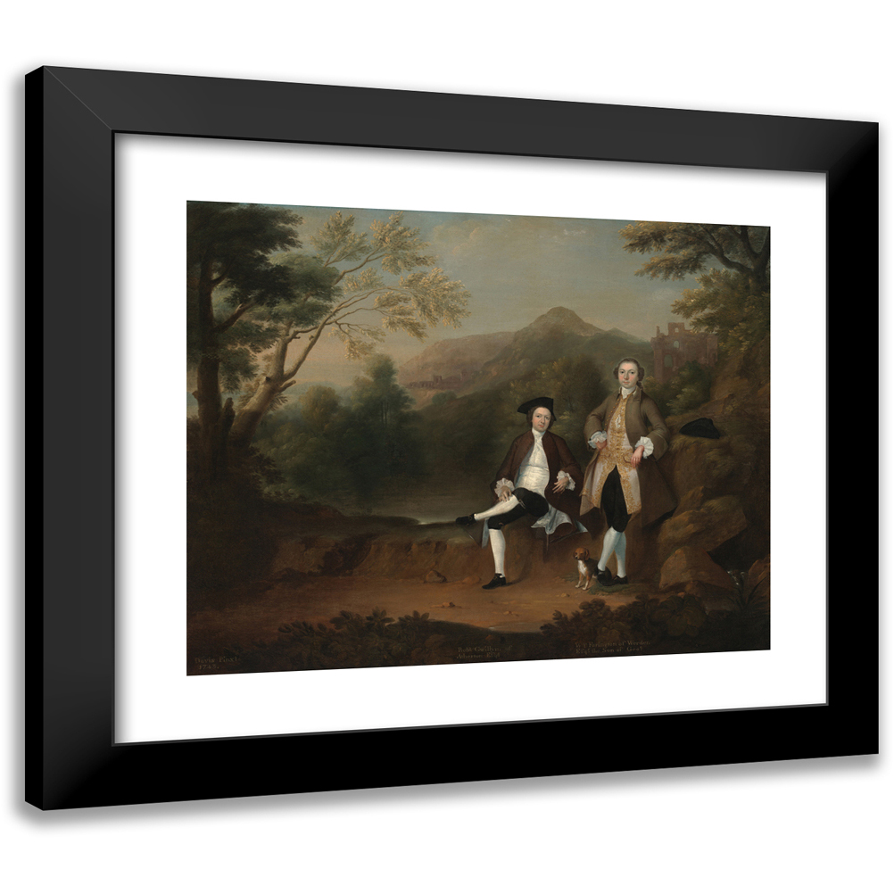 Arthur Devis 24x20 Black Modern Framed Museum Art Print Titled - Robert ...