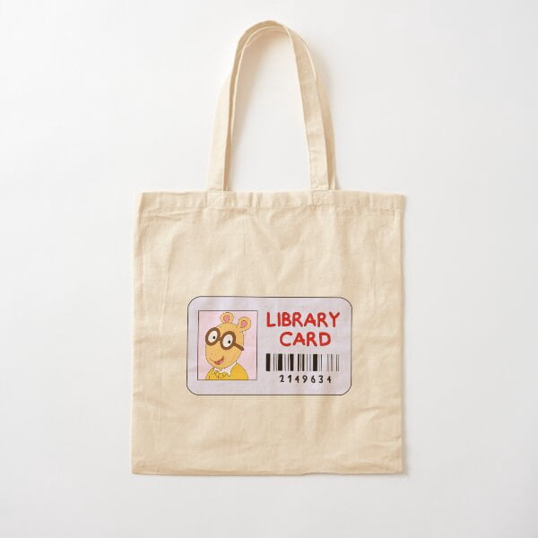 Arthur Library Card Cotton Tote Bag Canvas Tote Bag, Family Gift For ...