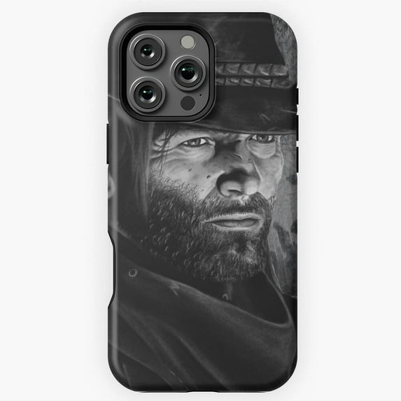 Arthur Morgan Charcoal Drawing RDR2 Phone Case for iPhone 16 15 14 13 ...