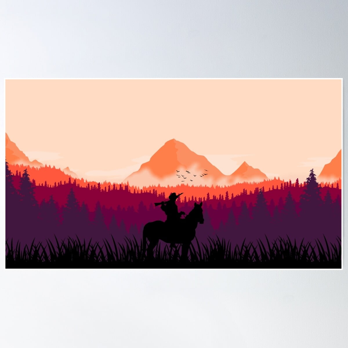 Arthur Morgan Minimalist Rdr2 Poster Wall Art, Modern Wall Decor For ...