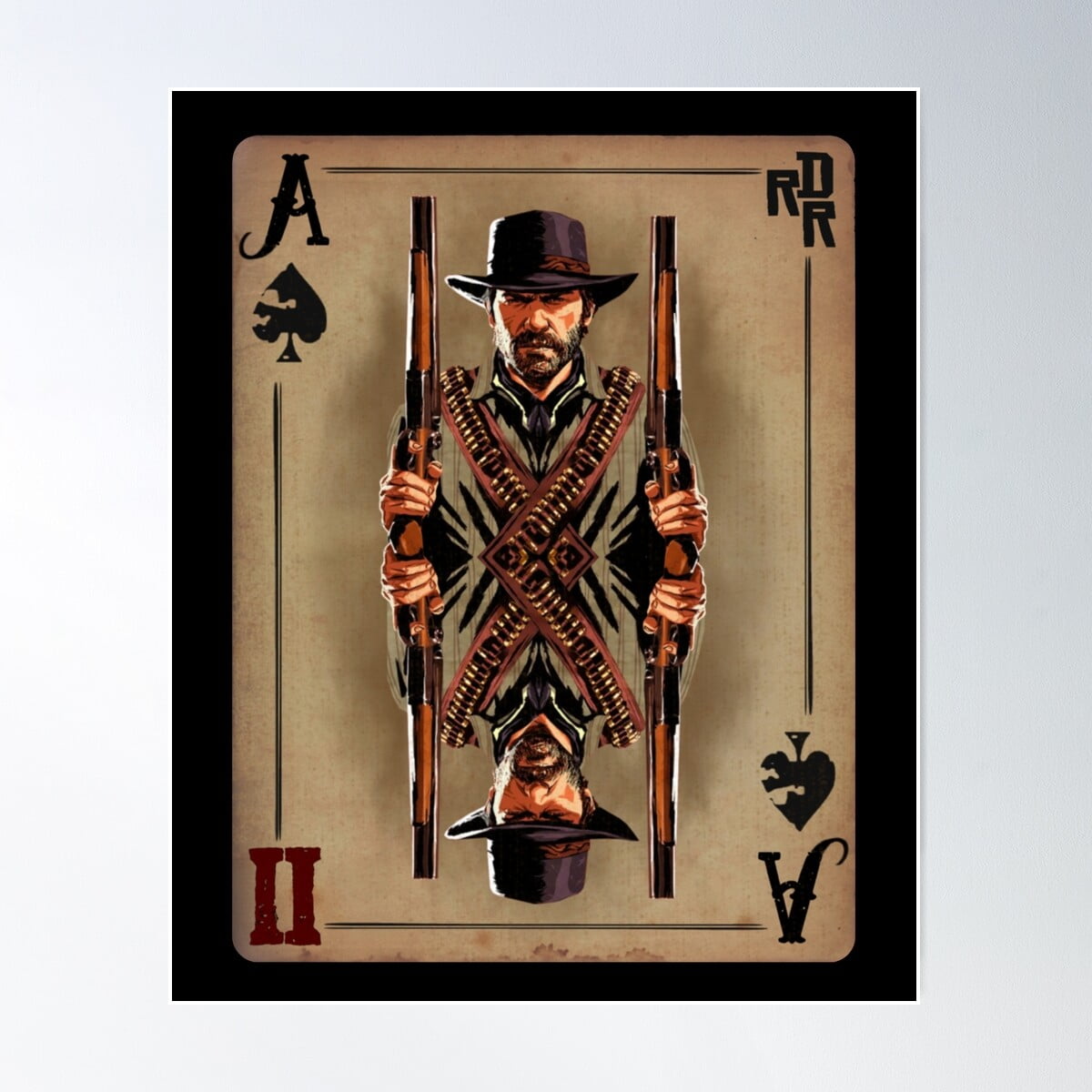 Arthur Morgan Rdr2 Card Poster Wall Art, Modern Wall Decor For Living ...