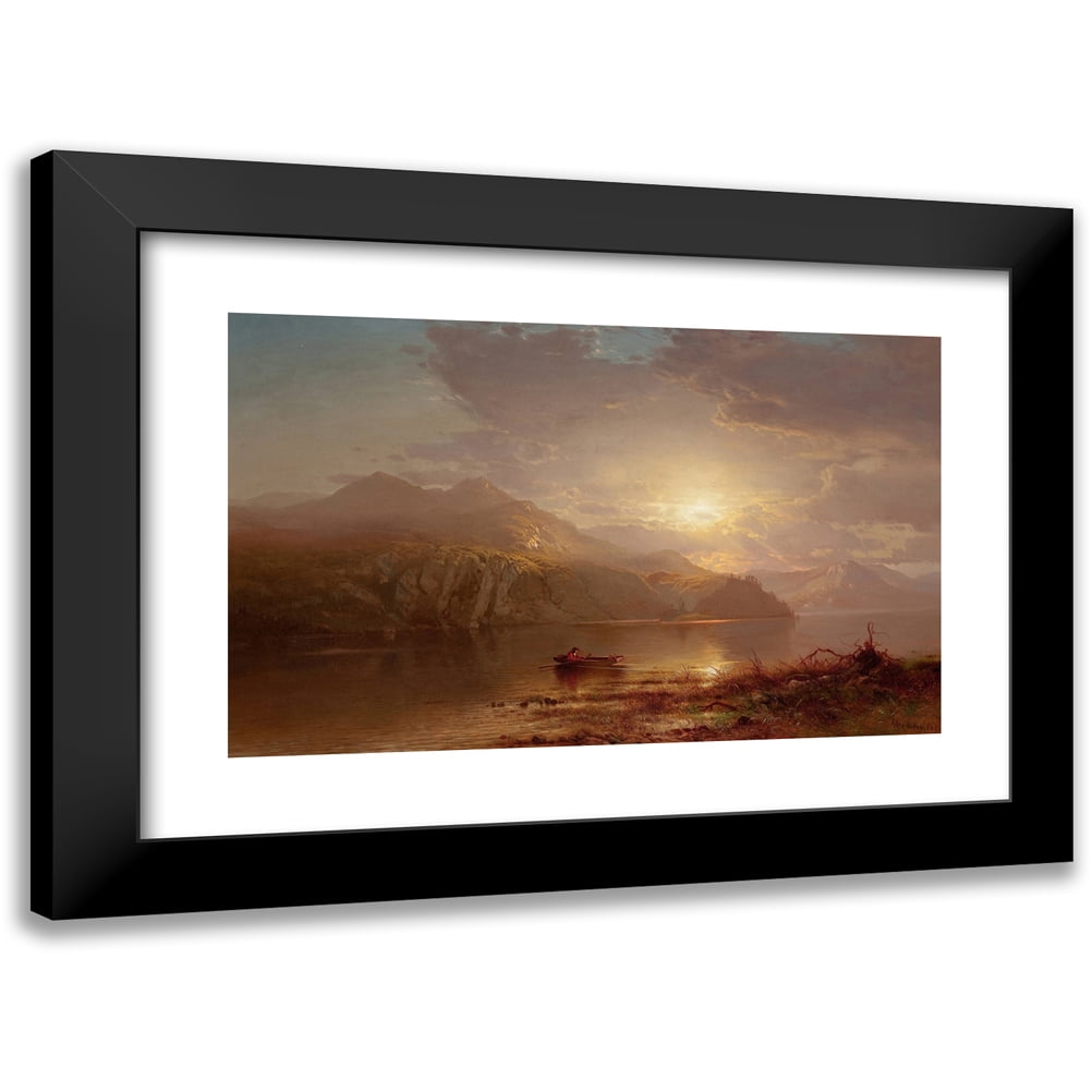 Arthur Parton 14x11 Black Modern Framed Museum Art Print Titled - Lake ...