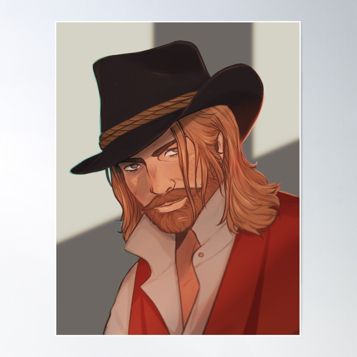 Arthur Portrait (Hat Version) Poster Wall Art, Modern Wall Decor For ...