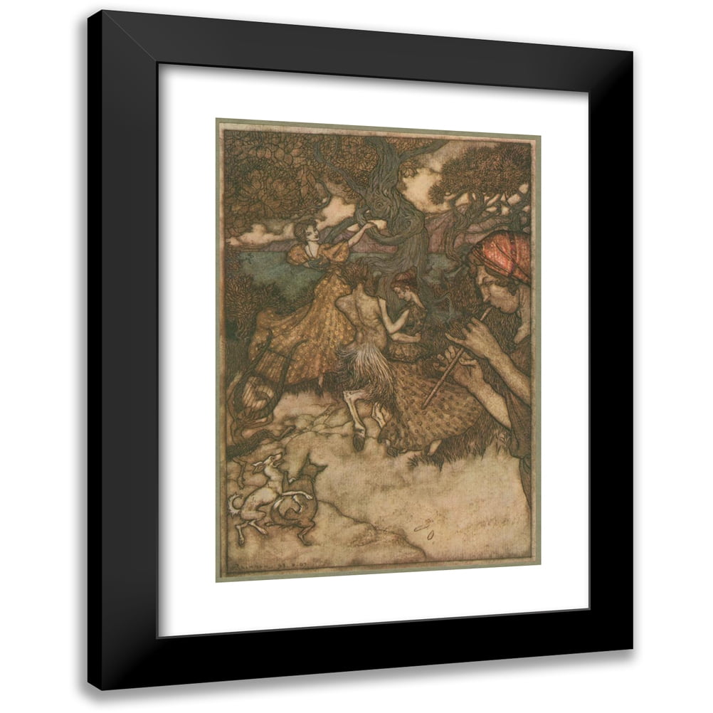 Arthur Rackham 11x14 Black Modern Framed Museum Art Print Titled - If ...
