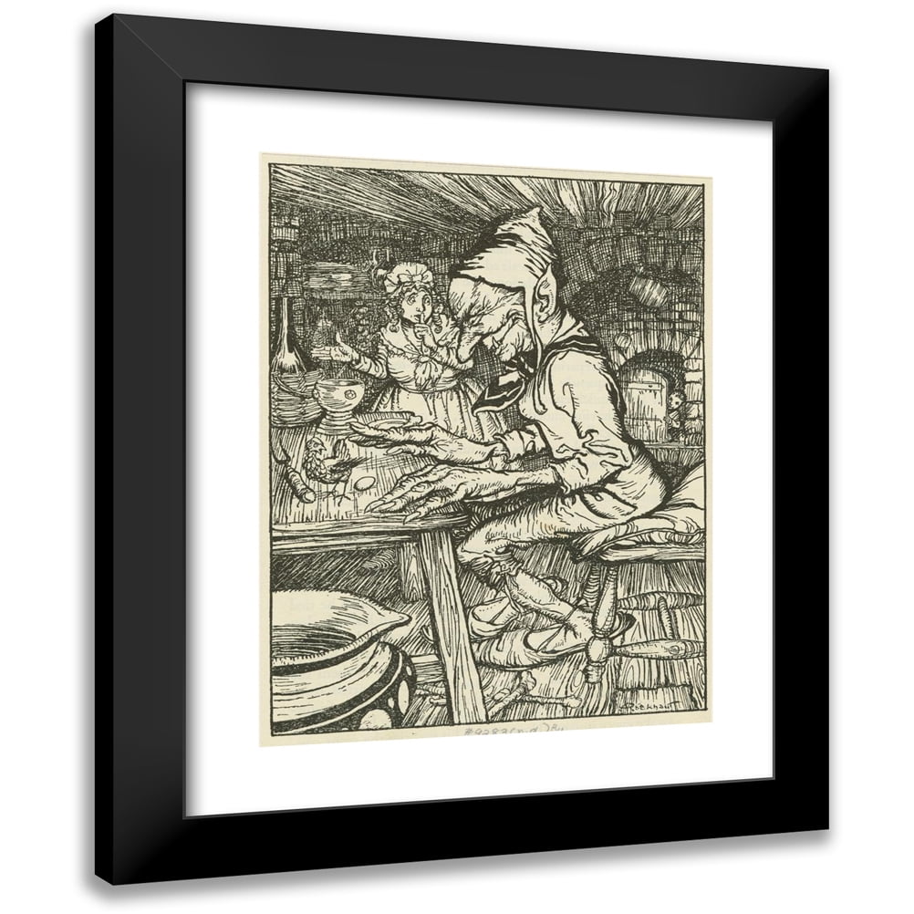 Arthur Rackham 11x14 Black Modern Framed Museum Art Print Titled - Jack ...