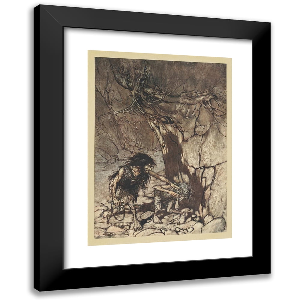 Arthur Rackham 11x14 Black Modern Framed Museum Art Print Titled - Mime ...