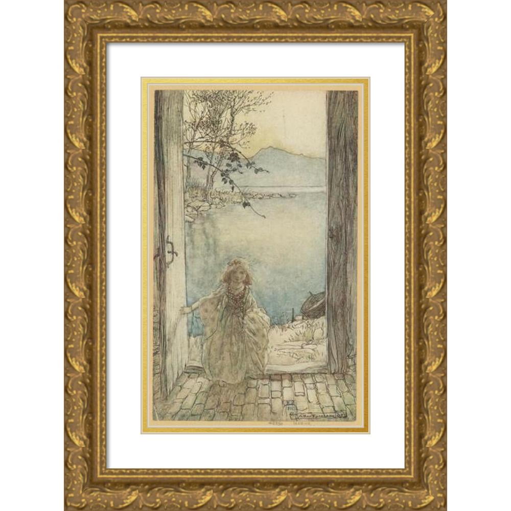 Arthur Rackham 11x14 Gold Ornate Wood Frame and Double Matted Museum ...