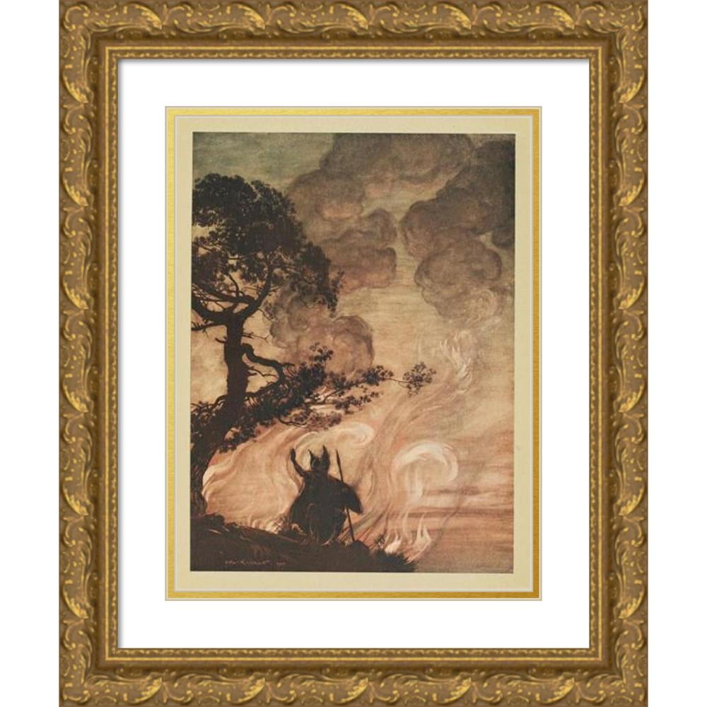 Arthur Rackham 11x14 Gold Ornate Wood Frame and Double Matted Museum ...