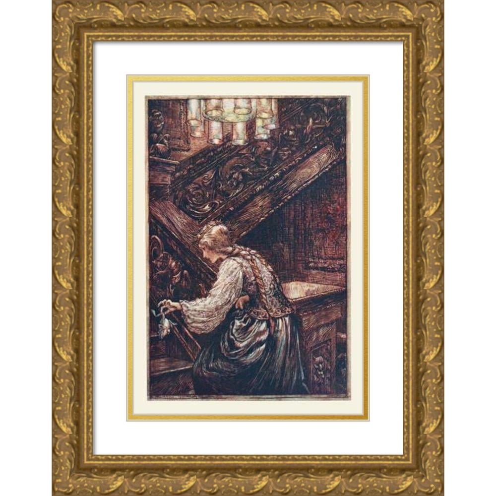 Arthur Rackham 11x14 Gold Ornate Wood Frame and Double Matted Museum ...