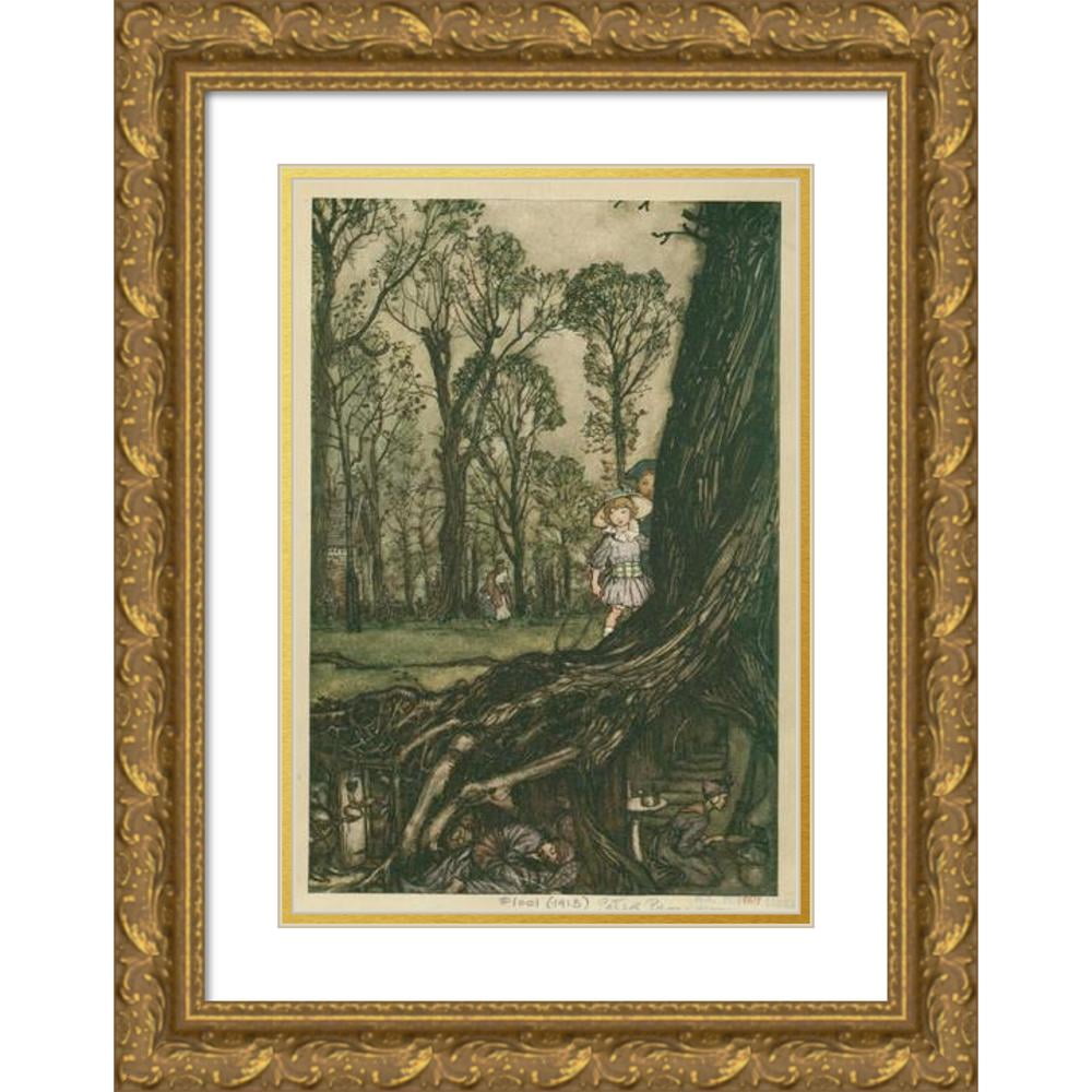 Arthur Rackham 11x14 Gold Ornate Wood Frame and Double Matted Museum ...
