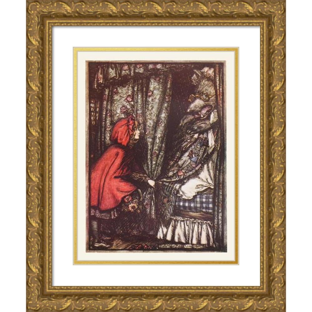 Arthur Rackham 11x14 Gold Ornate Wood Frame and Double Matted Museum ...