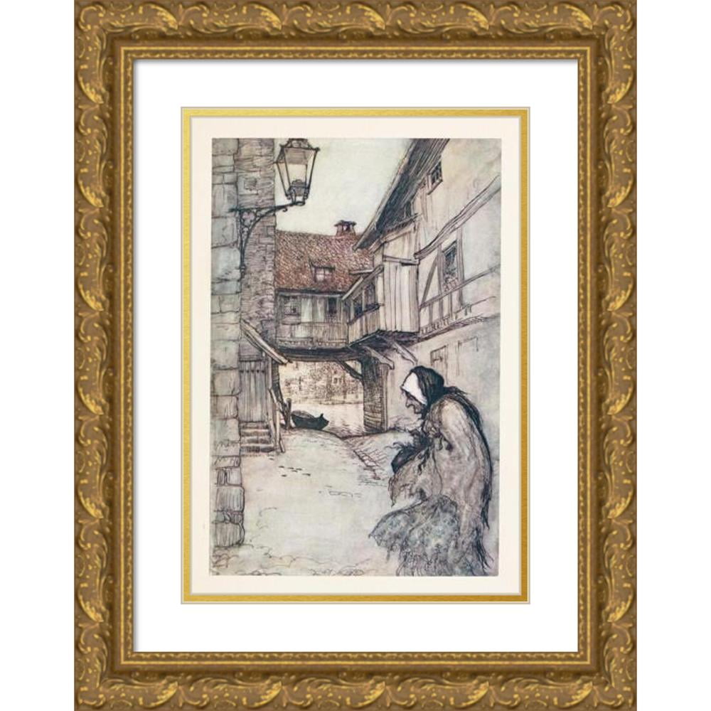 Arthur Rackham 11x14 Gold Ornate Wood Frame and Double Matted Museum ...