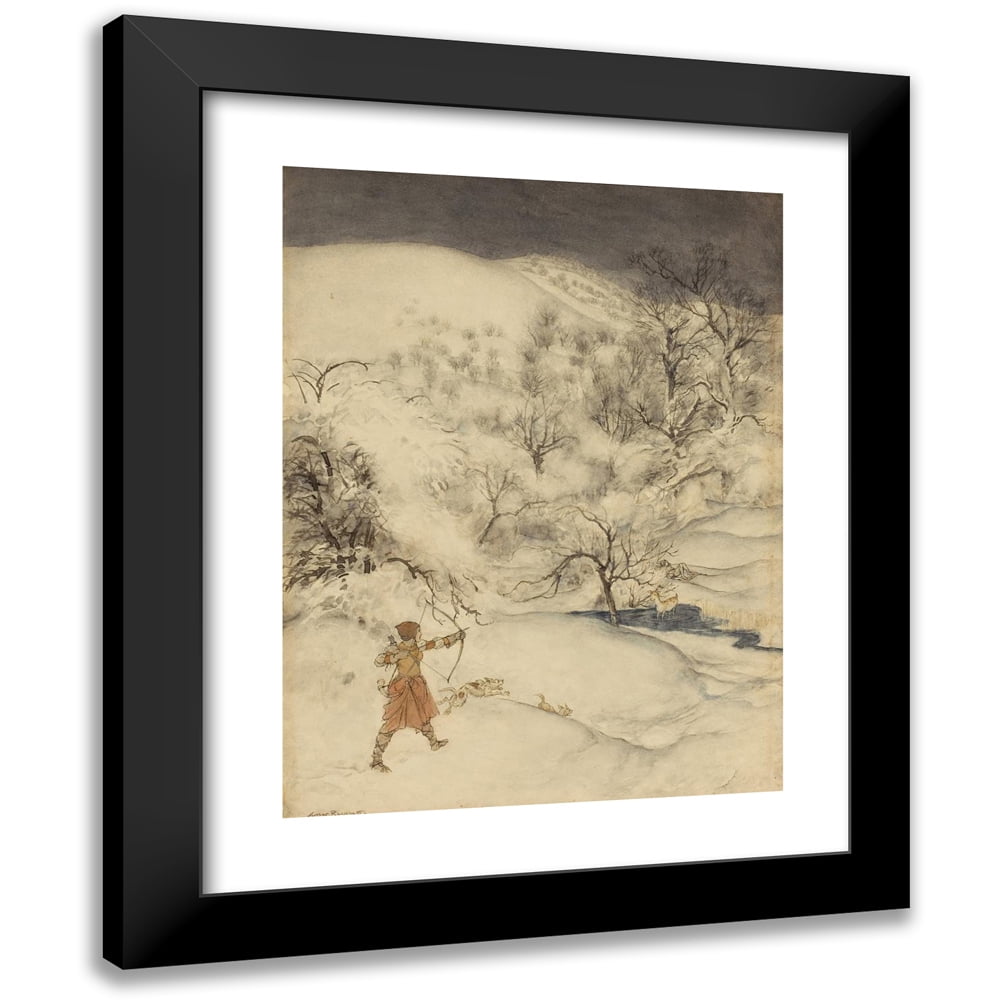 Arthur Rackham 12x14 Black Modern Framed Museum Art Print Titled - King ...