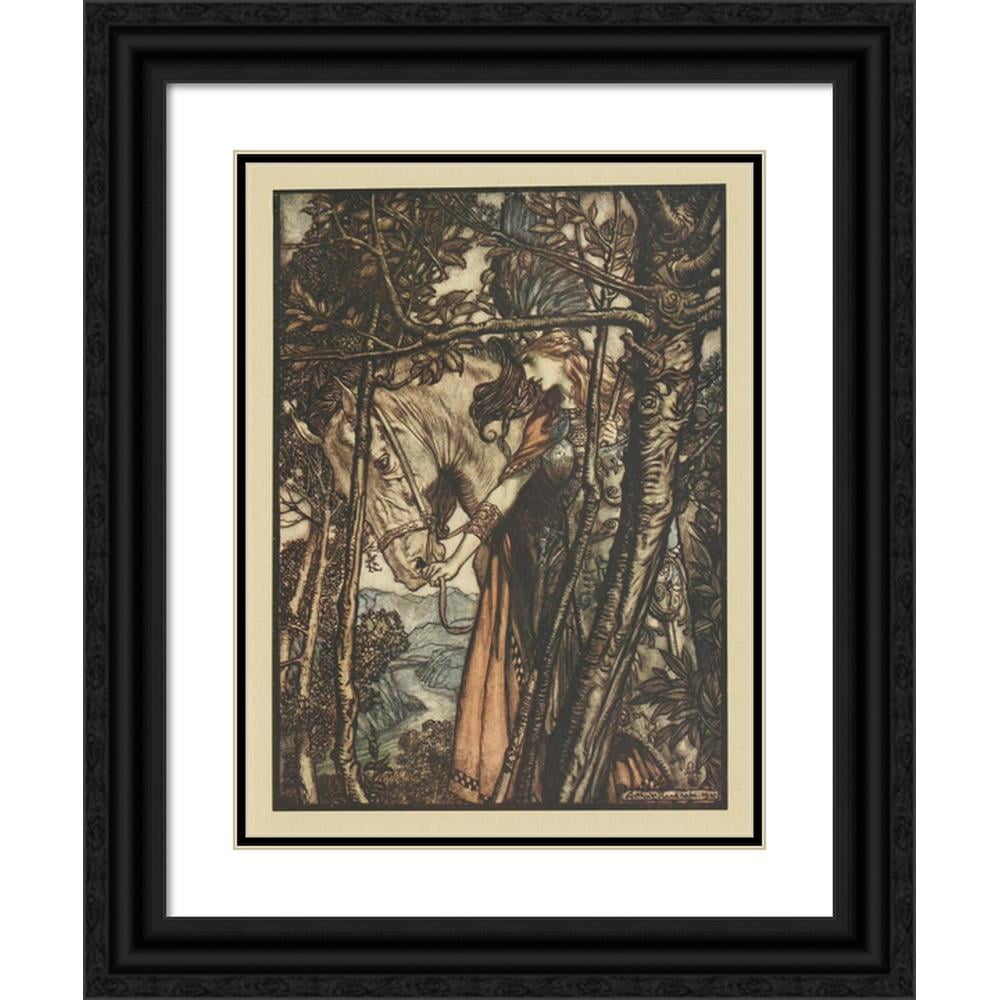 Arthur Rackham 12x14 Black Ornate Wood Framed Double Matted Museum Art ...