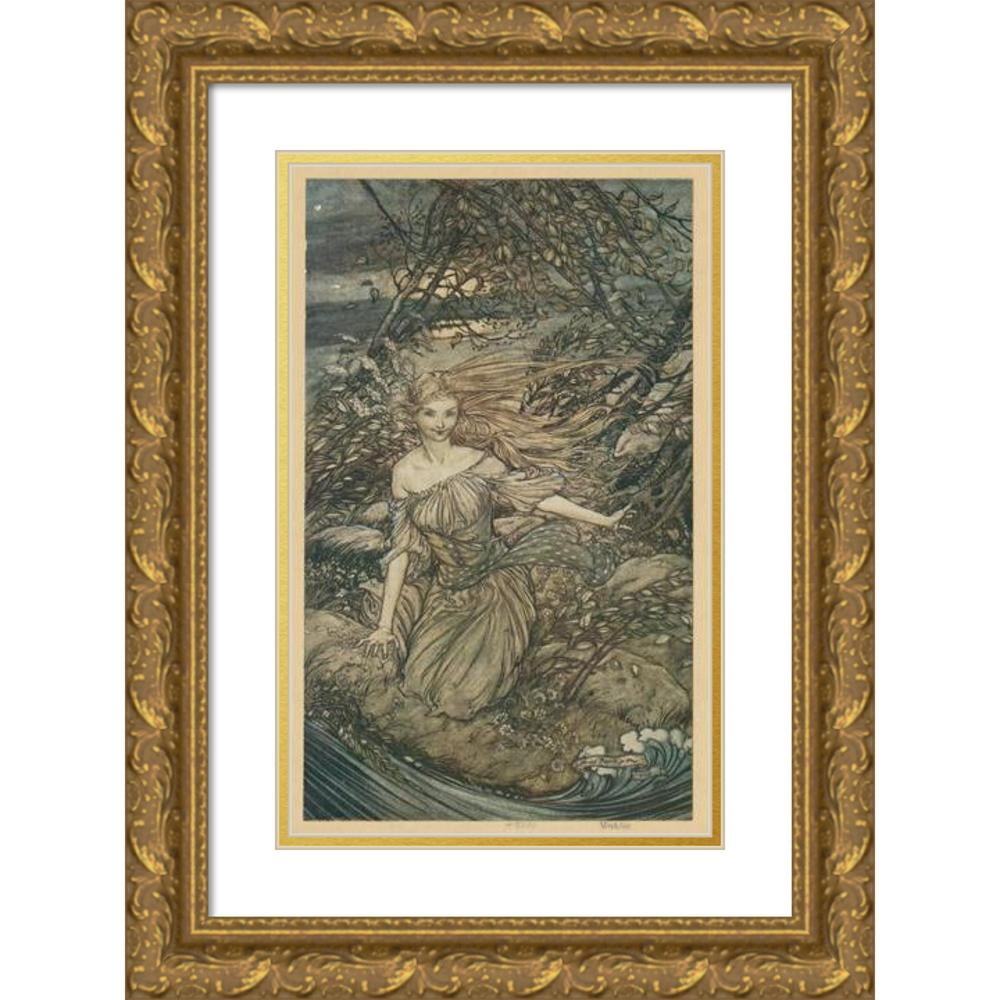 Arthur Rackham 12x18 Gold Ornate Wood Frame and Double Matted Museum ...