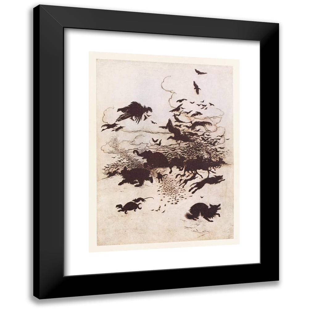 Arthur Rackham 14x18 Black Modern Framed Museum Art Print Titled - At ...