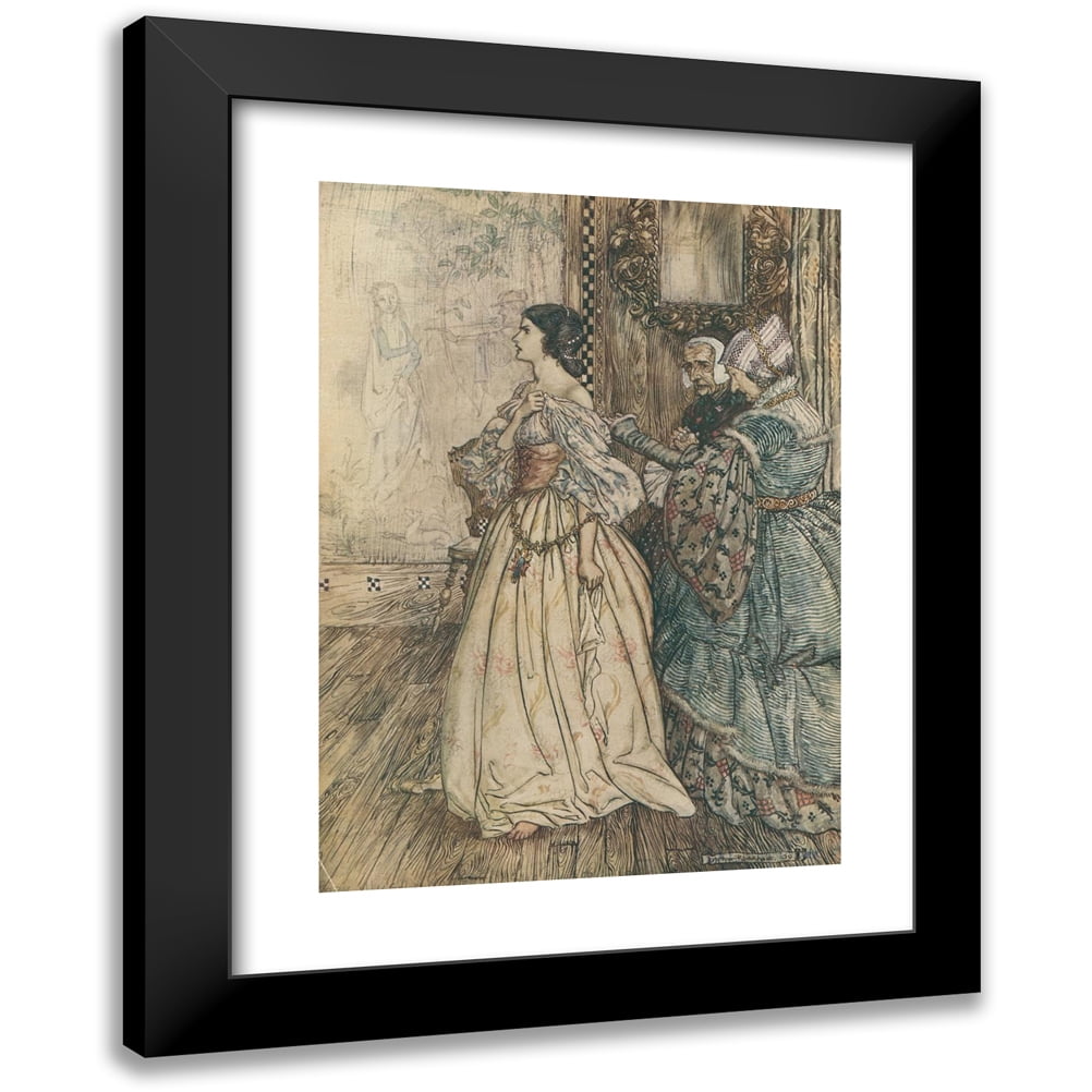 Arthur Rackham 14x18 Black Modern Framed Museum Art Print Titled - ‘She ...