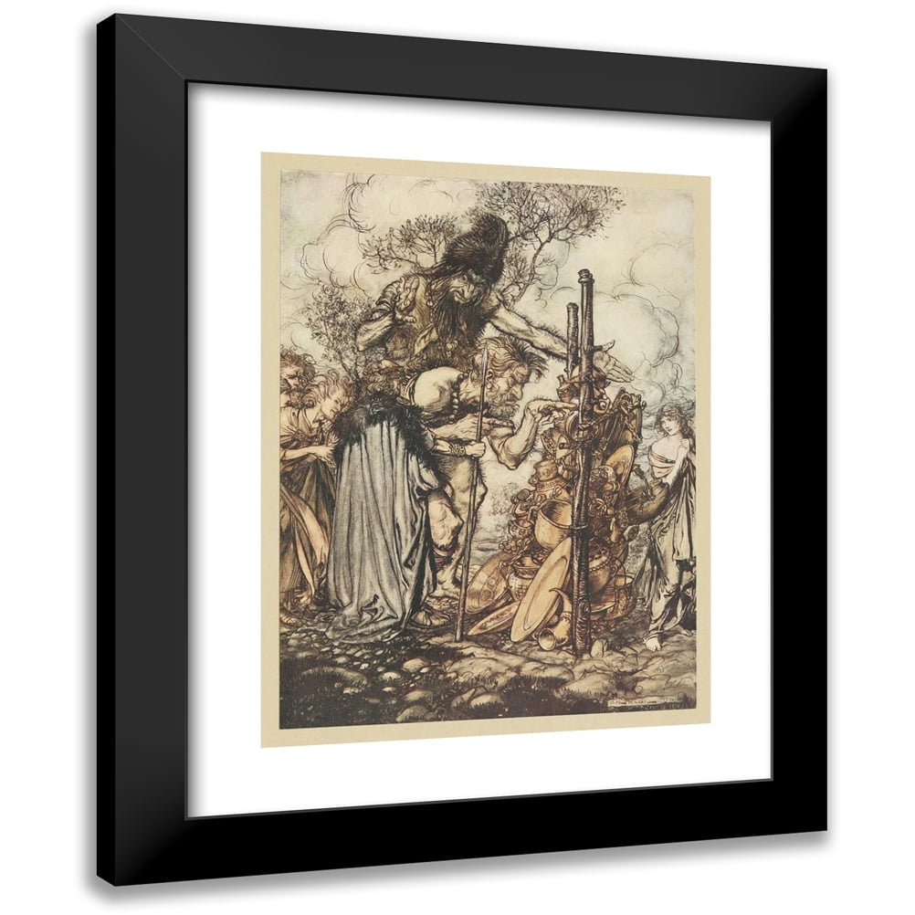 Arthur Rackham 14x18 Black Modern Framed Museum Art Print Titled ...