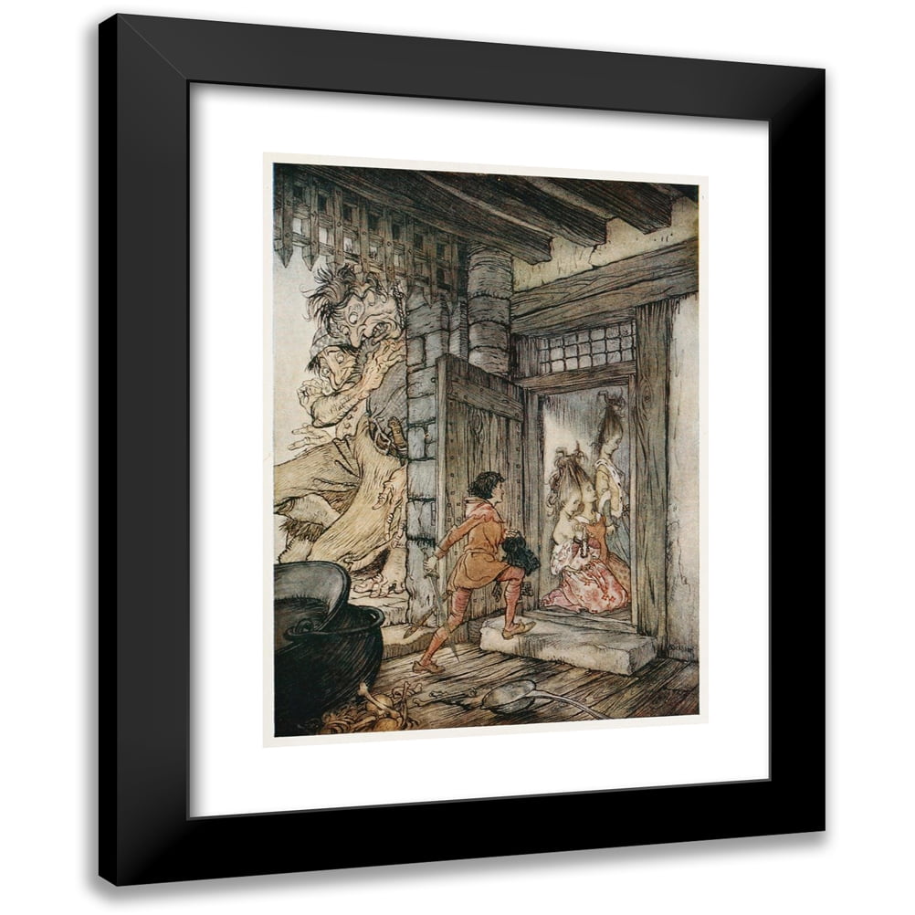 Arthur Rackham 14x18 Black Modern Framed Museum Art Print Titled ...