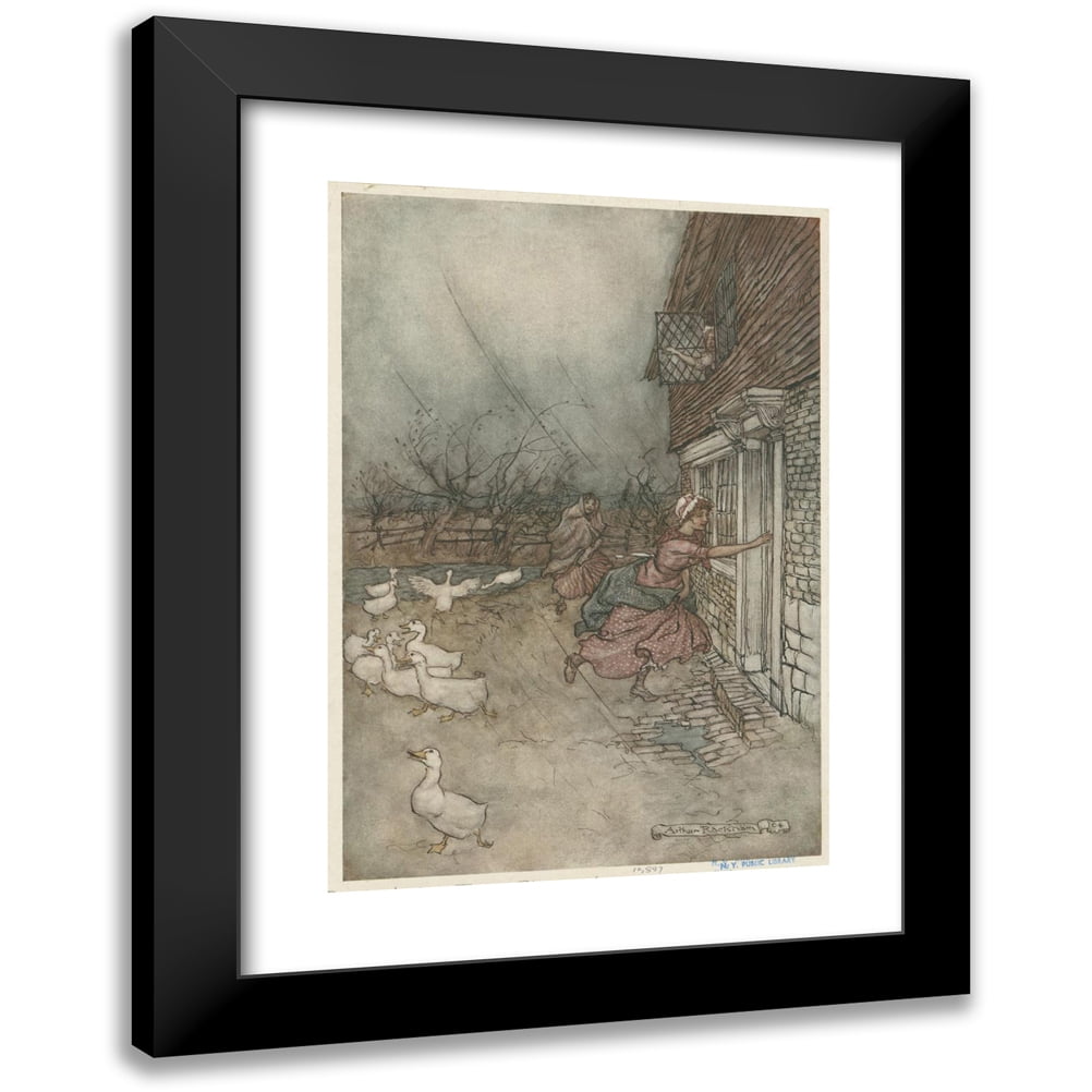 Arthur Rackham 14x18 Black Modern Framed Museum Art Print Titled - ‘The ...