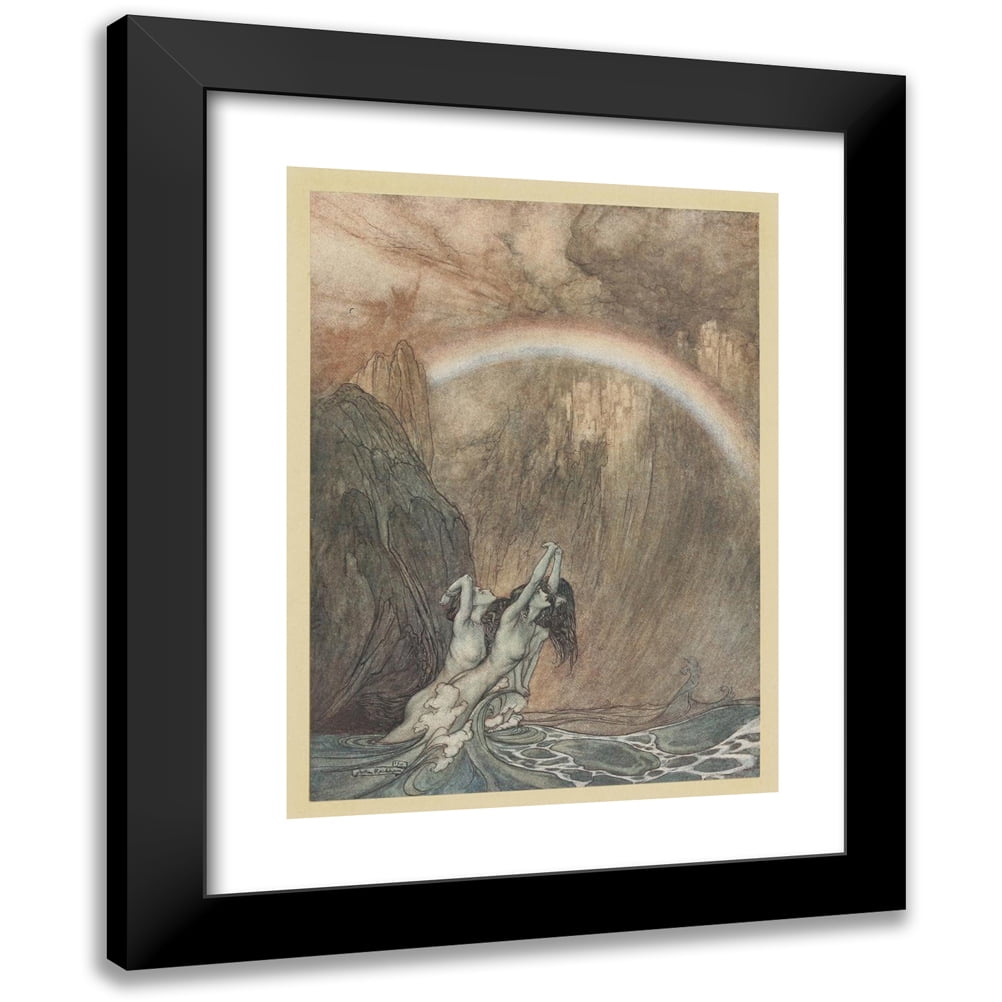 Arthur Rackham 14x18 Black Modern Framed Museum Art Print Titled - ‘The ...