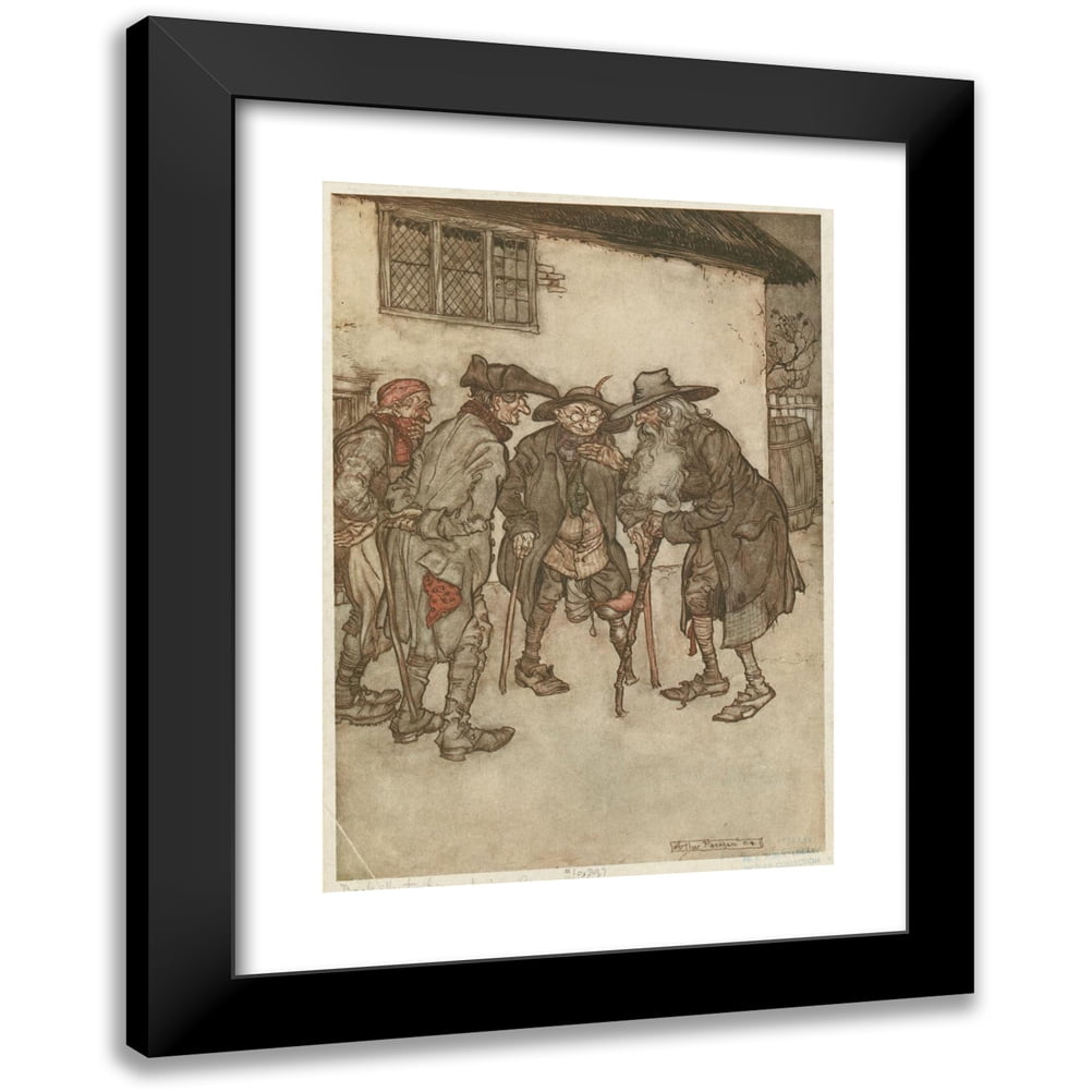 Arthur Rackham 14x18 Black Modern Framed Museum Art Print Titled ...