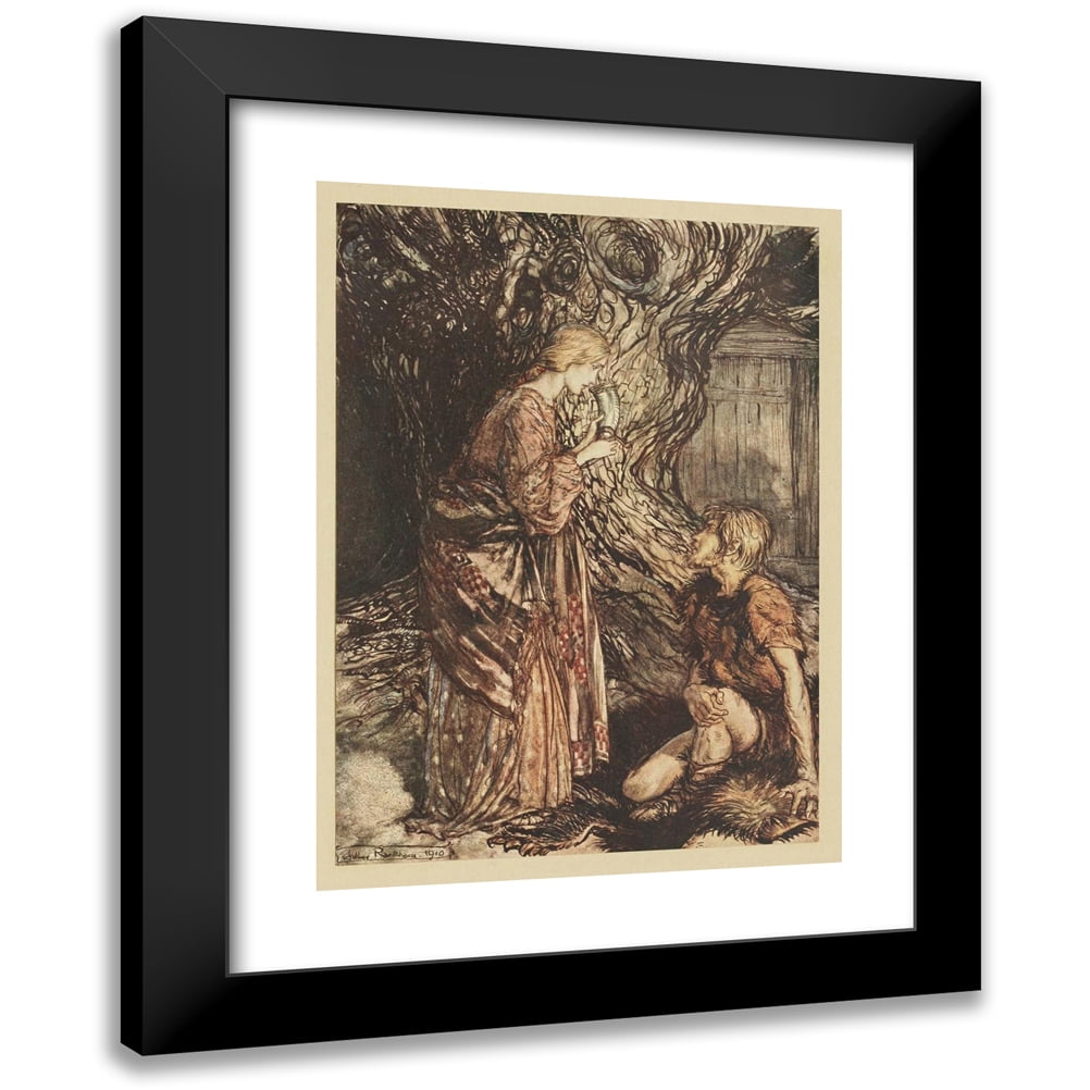 Arthur Rackham 14x18 Black Modern Framed Museum Art Print Titled ...