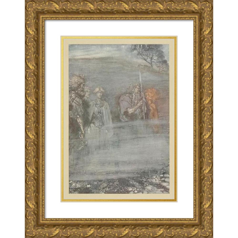 Arthur Rackham 14x18 Gold Ornate Wood Frame and Double Matted Museum ...