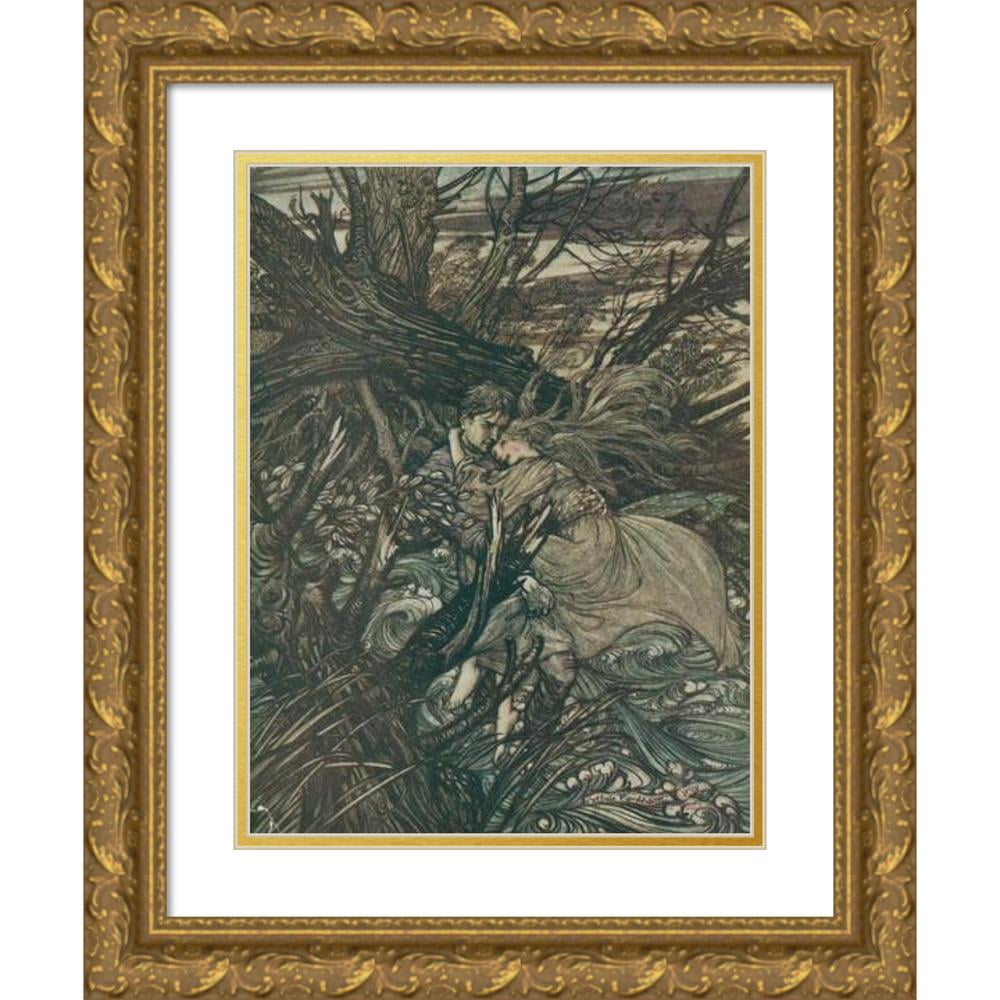 Arthur Rackham 15x18 Gold Ornate Wood Frame and Double Matted Museum ...