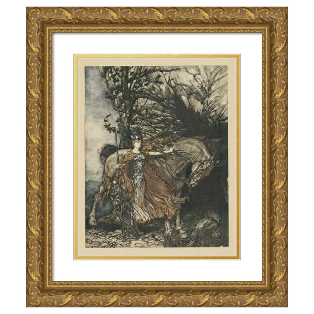 Arthur Rackham 15x18 Gold Ornate Wood Frame and Double Matted Museum ...